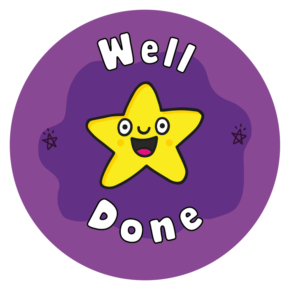 Well Done Star Reward Stickers — MyClassroom
