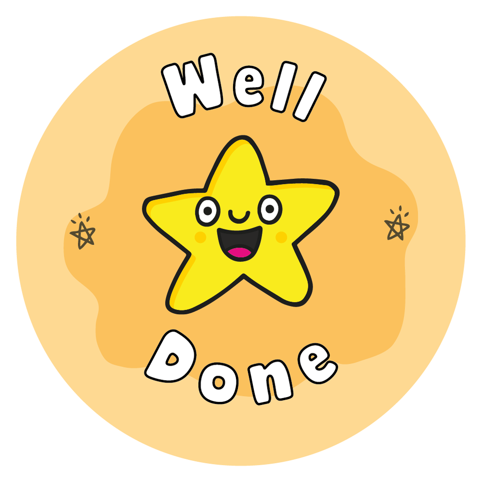 Well Done Star Reward Stickers — MyClassroom