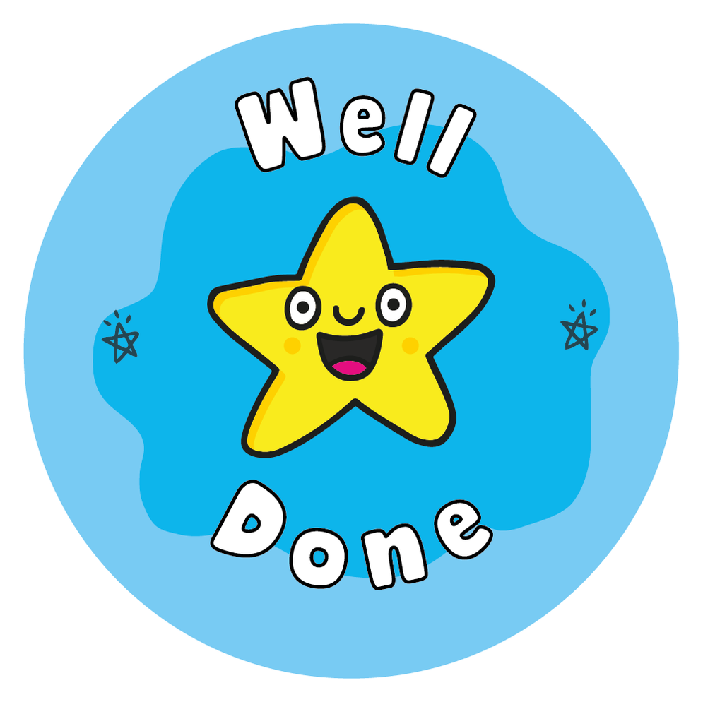 Well Done Star Reward Stickers — MyClassroom