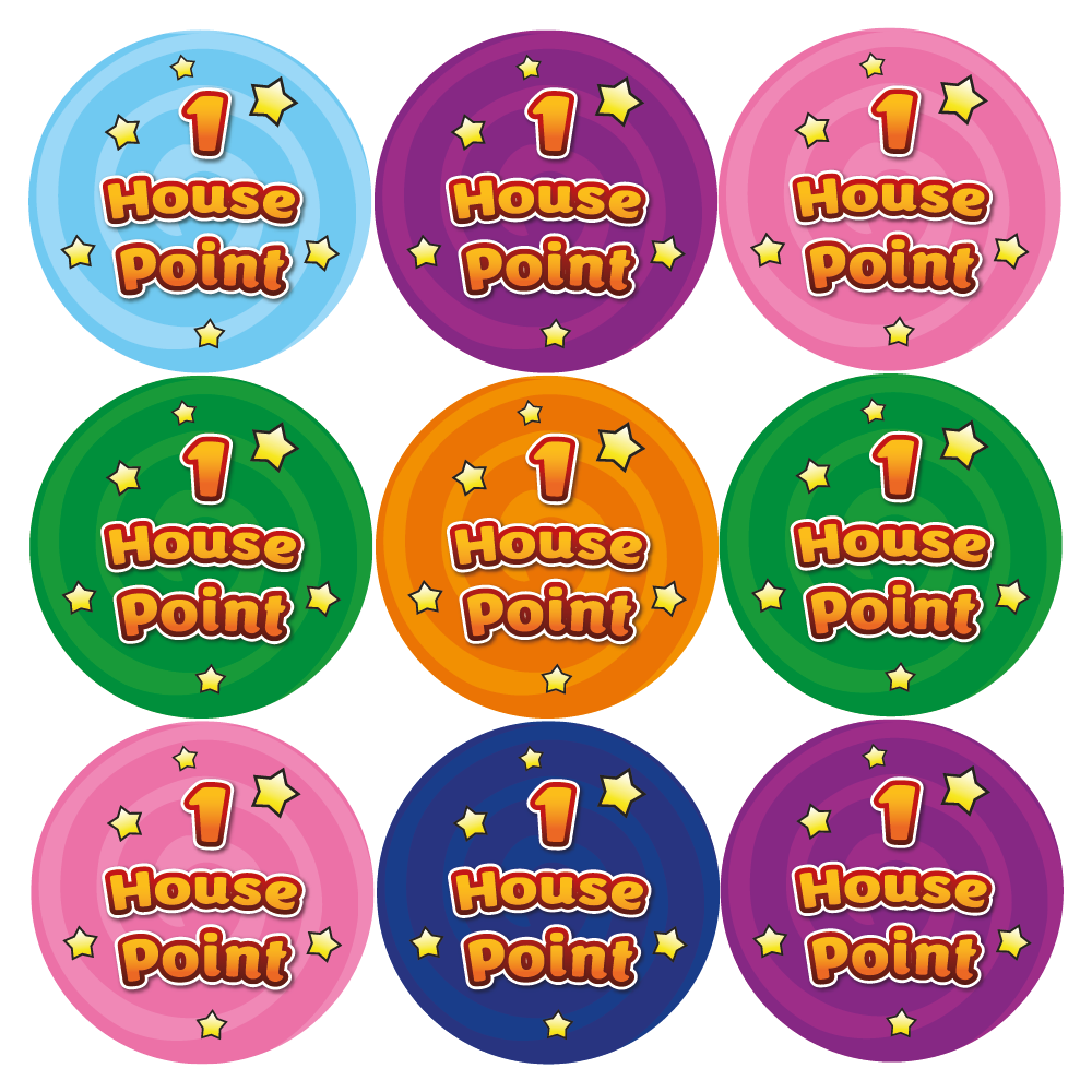1 House Point Reward Stickers — MyClassroom