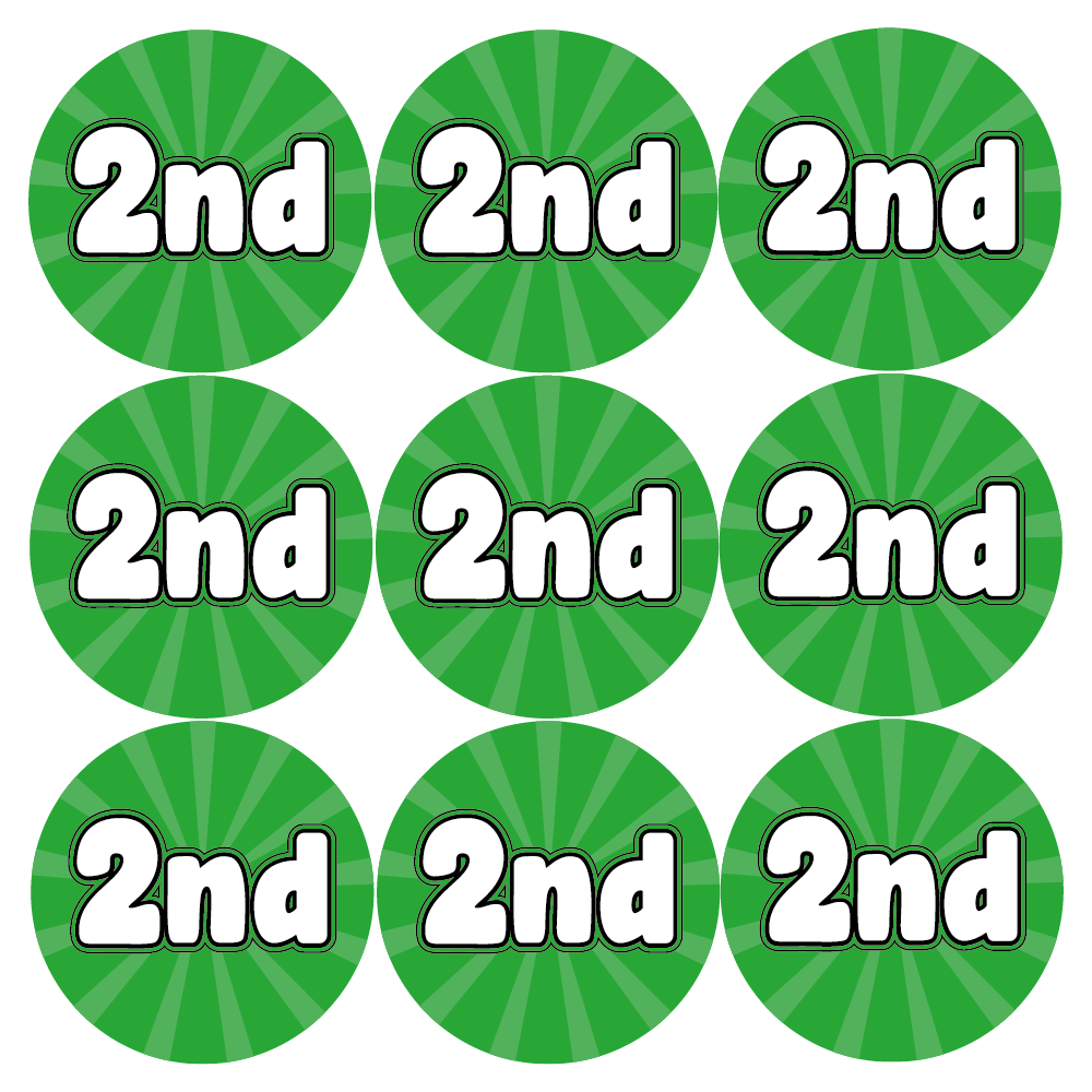 2nd Place Sports Day Reward Stickers — MyClassroom