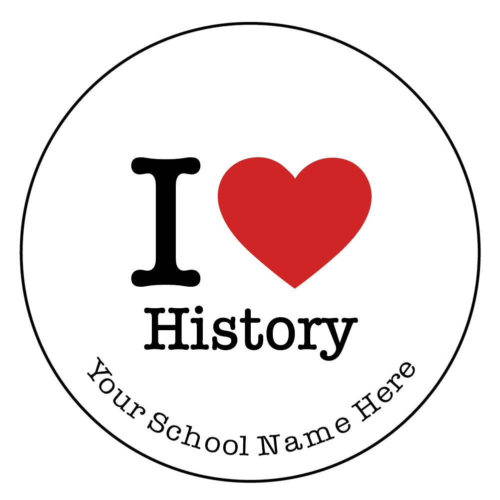 I Love History Reward Stickers — MyClassroom
