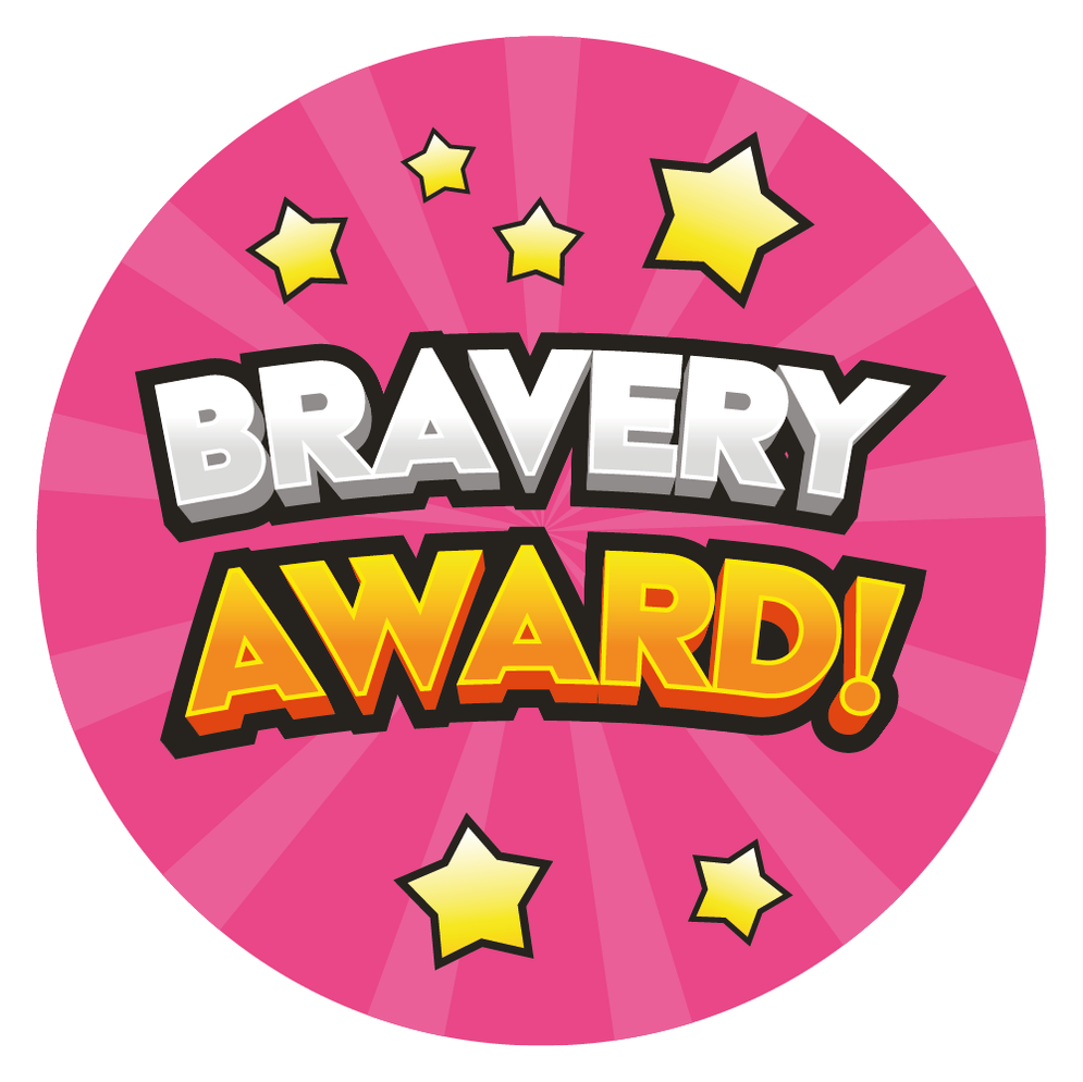 Bravery Award Star Reward Stickers — MyClassroom