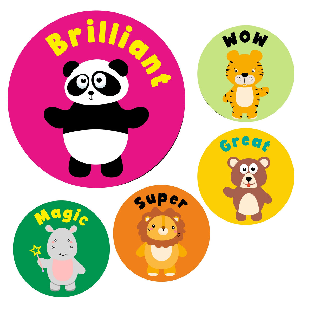 Cute Animals Reward Stickers — MyClassroom