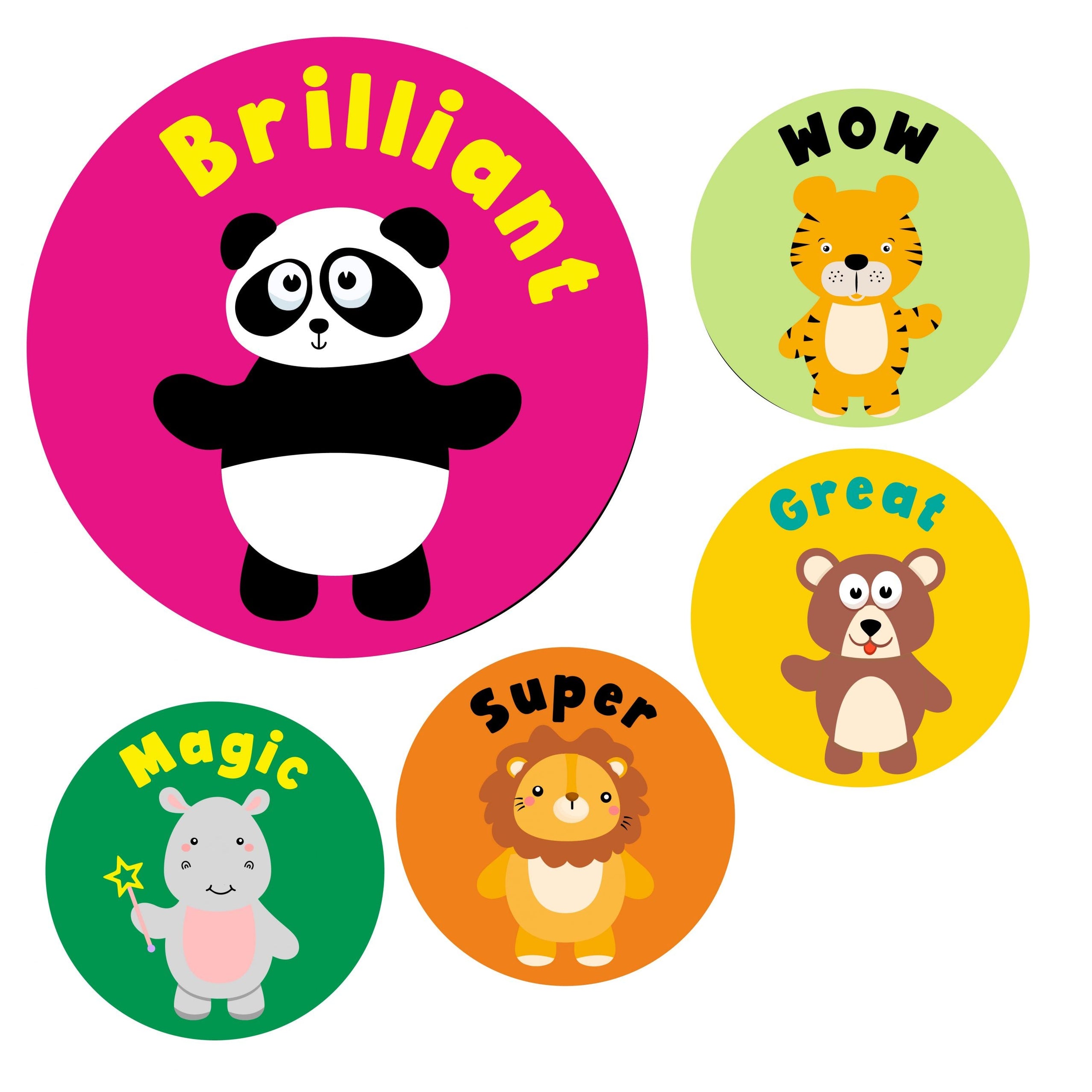 Cute Animals Reward Stickers — MyClassroom