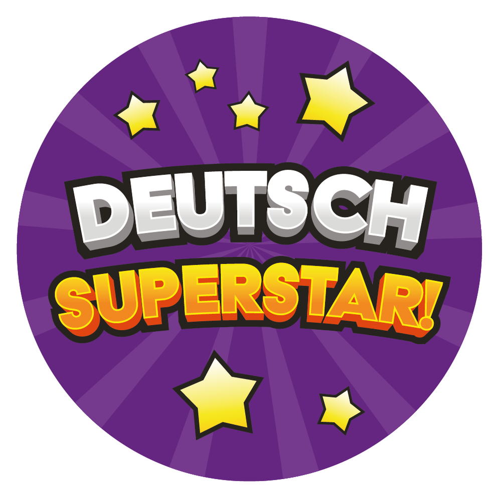 Deutsch Superstar German Reward Stickers — MyClassroom