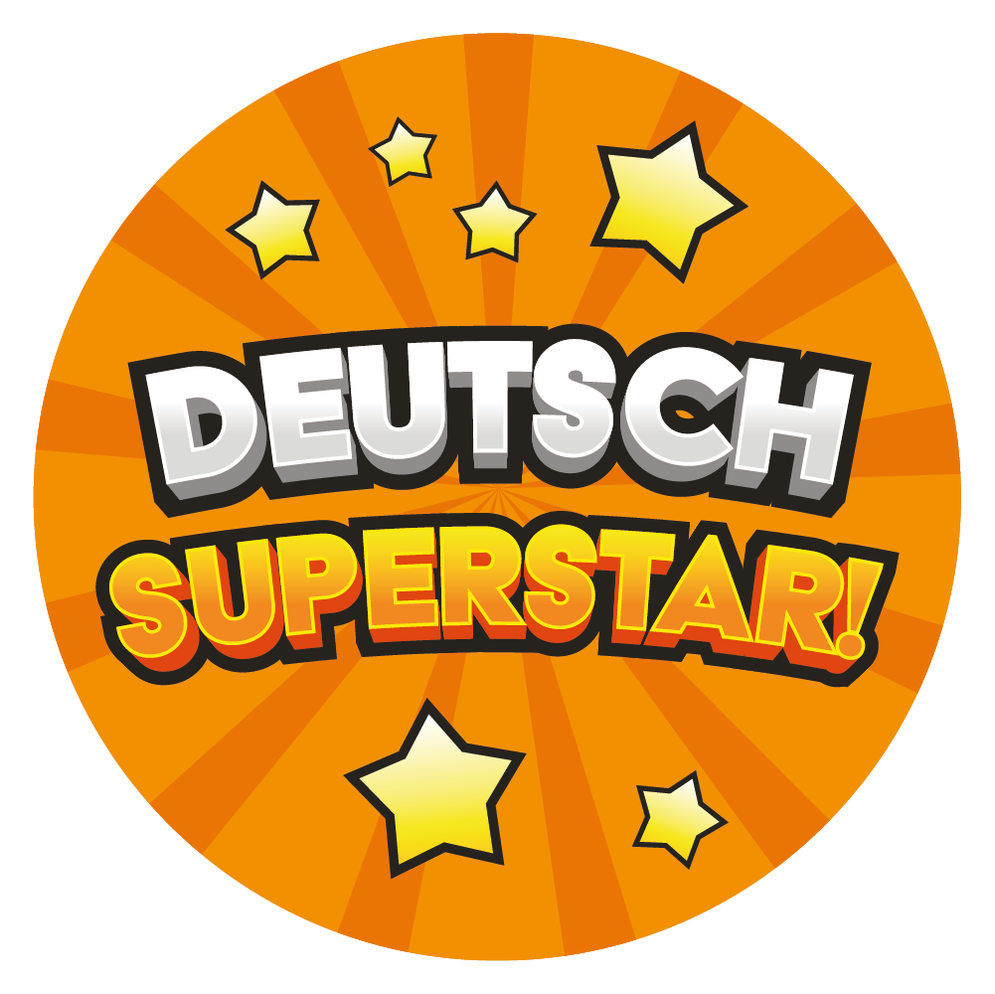 Deutsch Superstar German Reward Stickers — MyClassroom