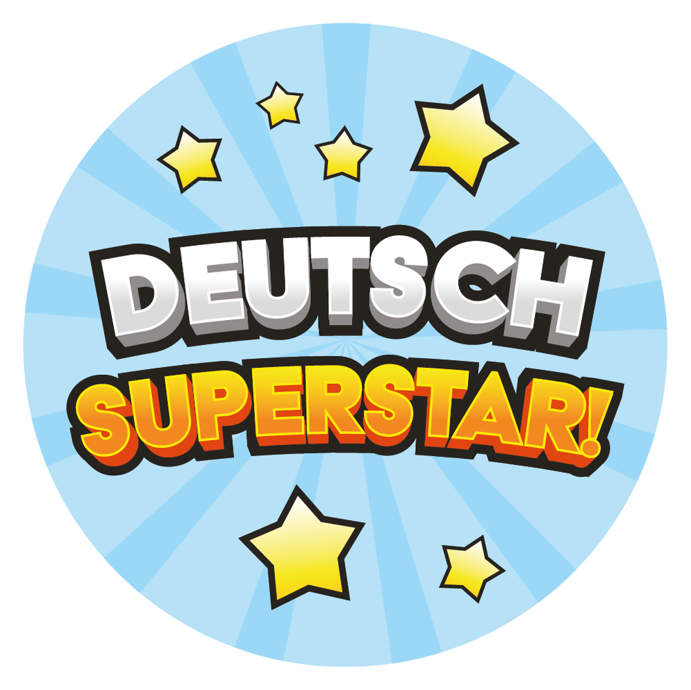 Deutsch Superstar German Reward Stickers — MyClassroom