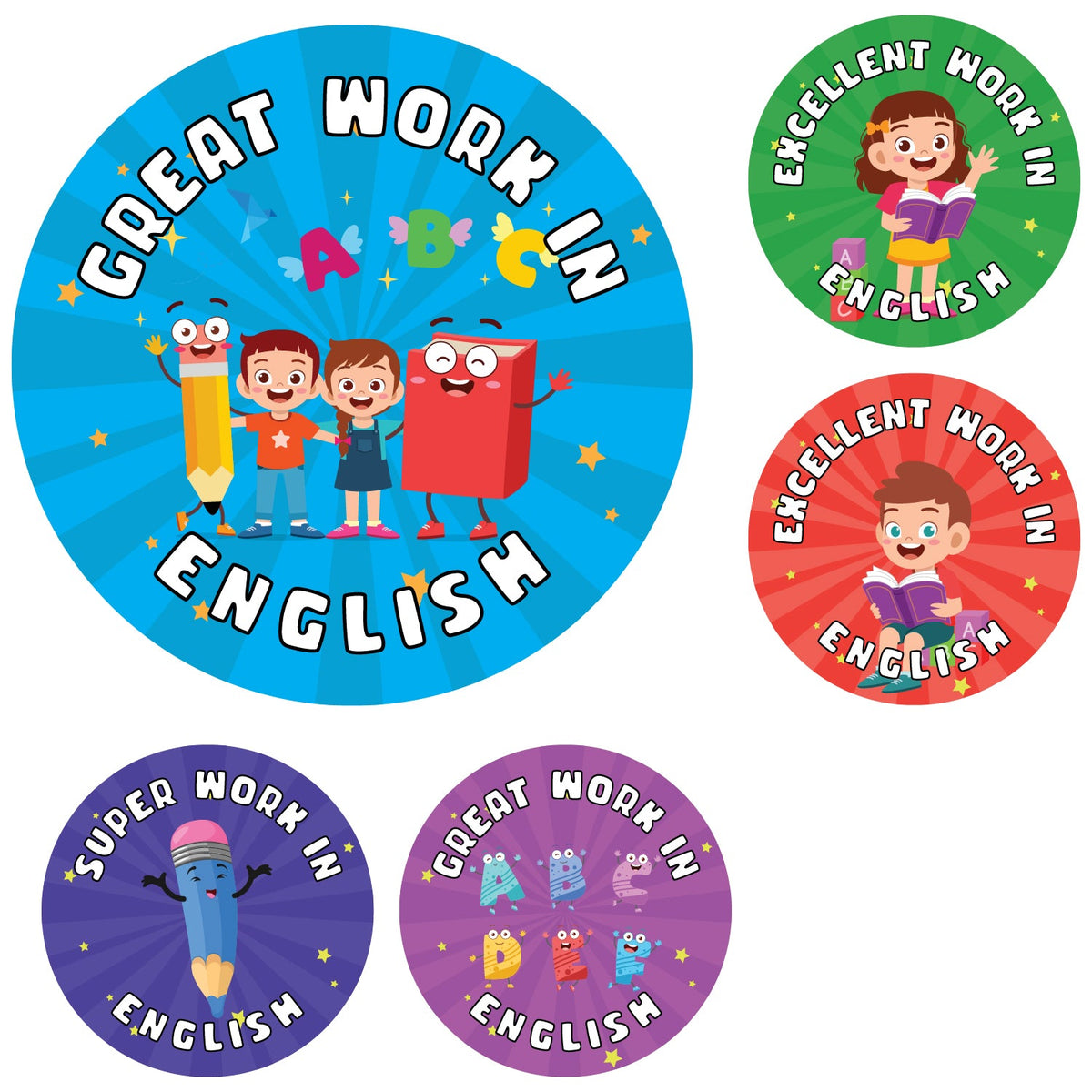 English Reward Stickers — MyClassroom