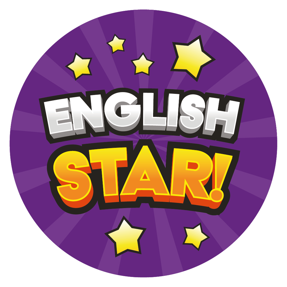 English Star Reward Stickers — MyClassroom