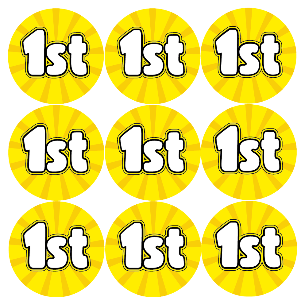 1st Place Sports Day Reward Stickers — MyClassroom