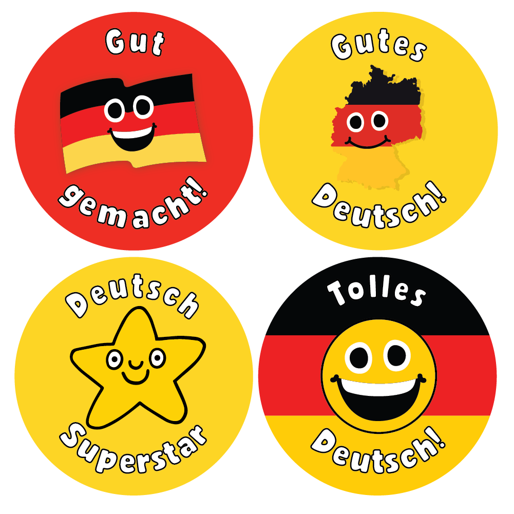 German Praise Words Reward Stickers — MyClassroom