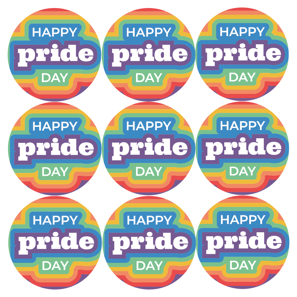 Happy Pride Day Rainbow Stickers — MyClassroom