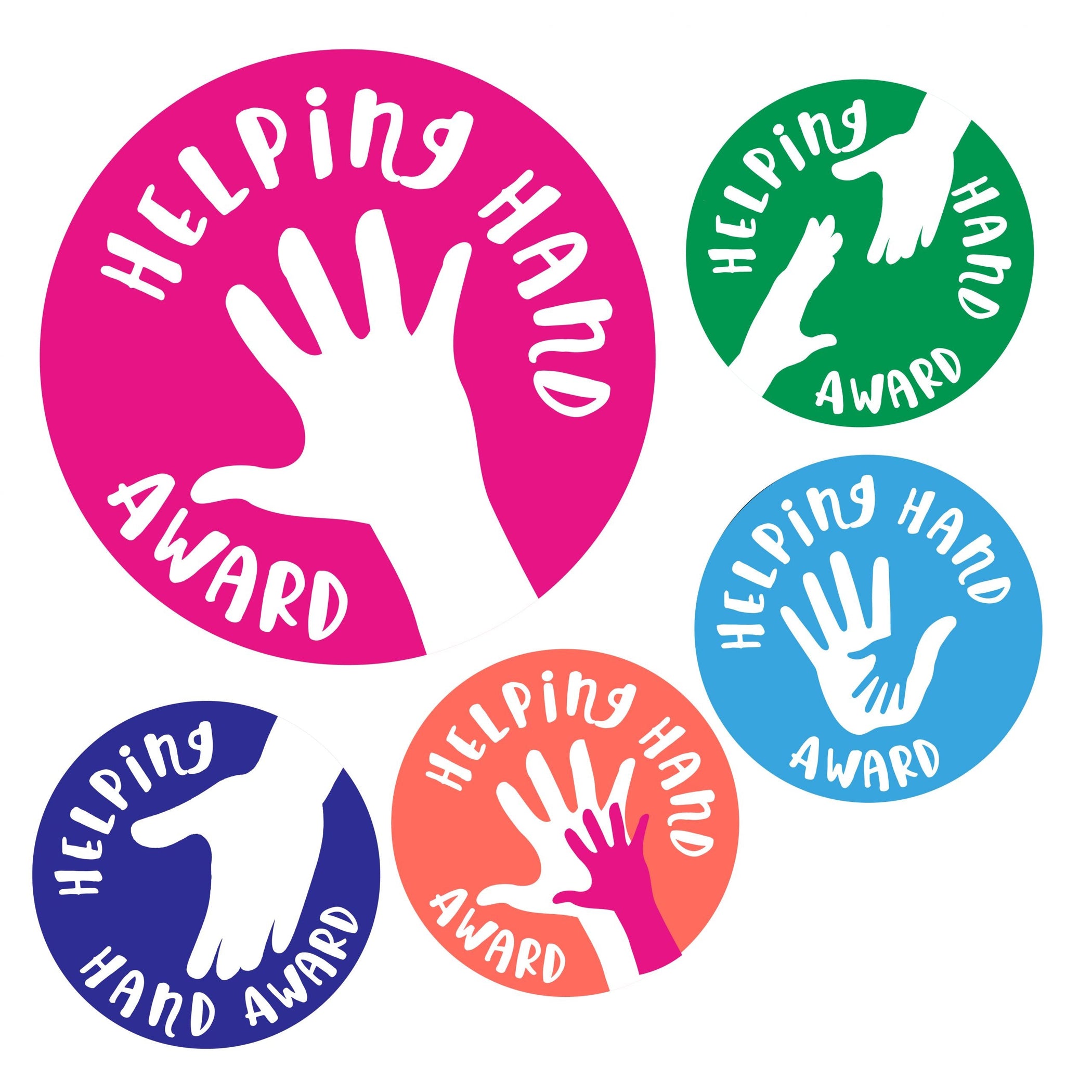 Helping Hand Award Stickers — MyClassroom