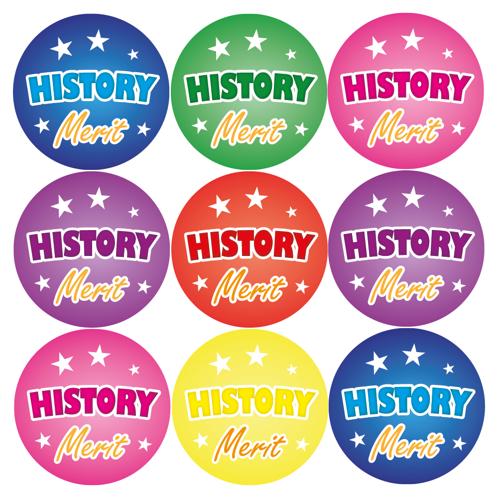 History Merit Reward Stickers — MyClassroom