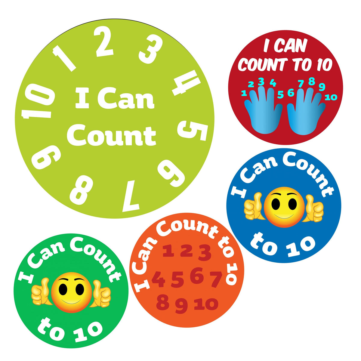 I Can Count to 10 Stickers — MyClassroom