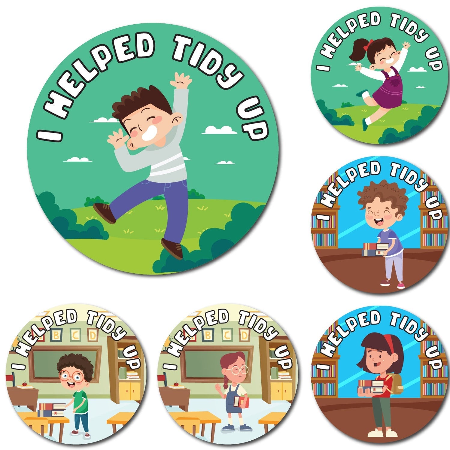 I Helped Tidy Up Reward Stickers — MyClassroom