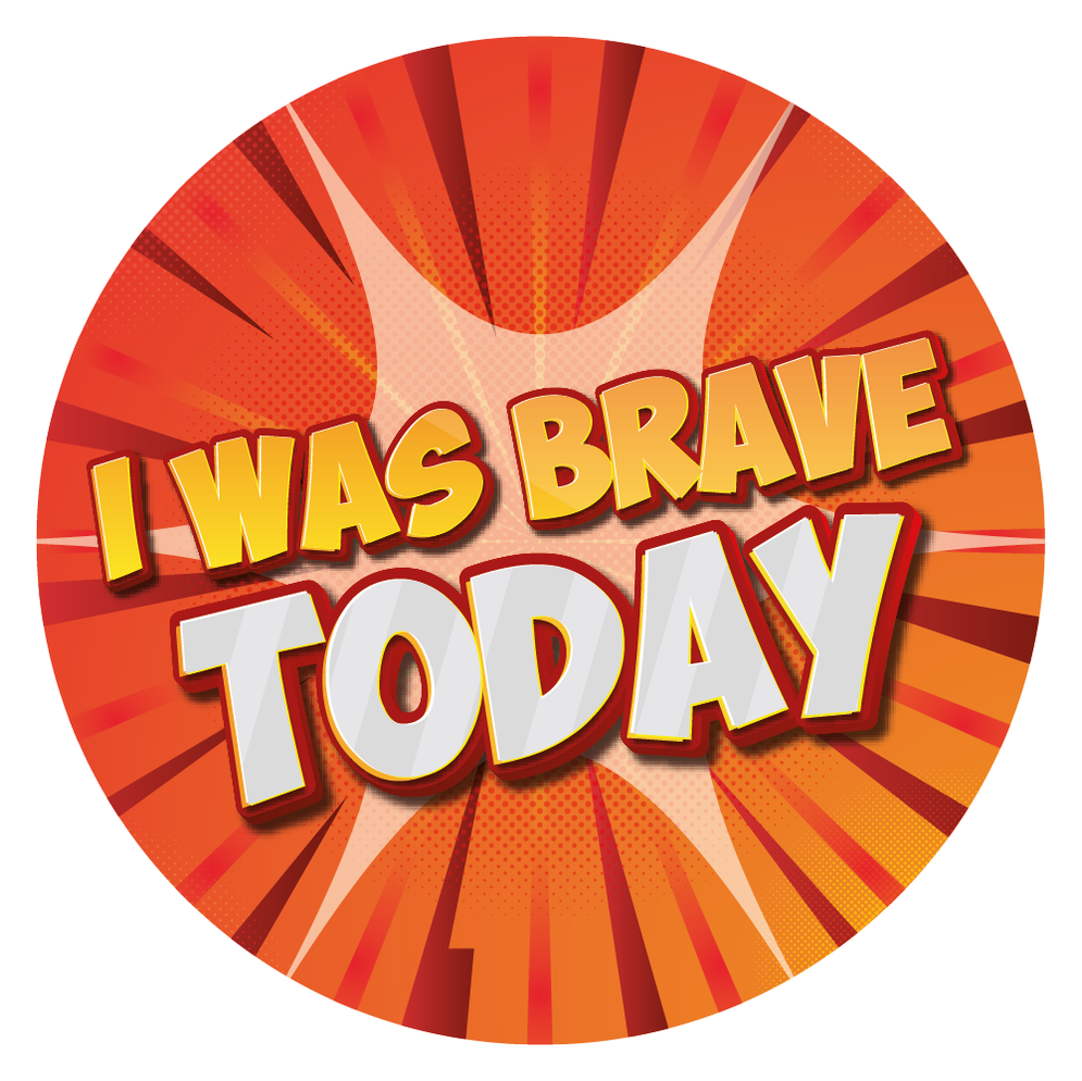 I Was Brave Today Reward Stickers — MyClassroom