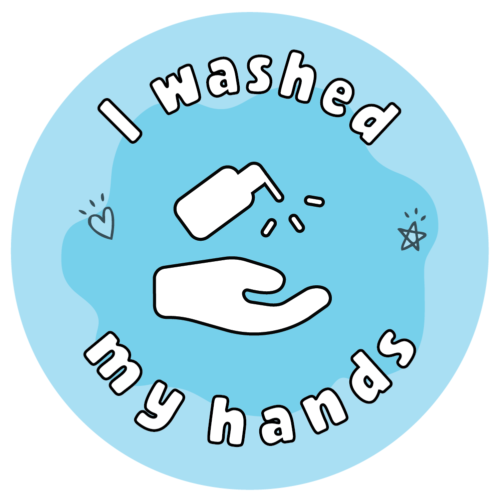 I Washed My Hands Reward Stickers — MyClassroom