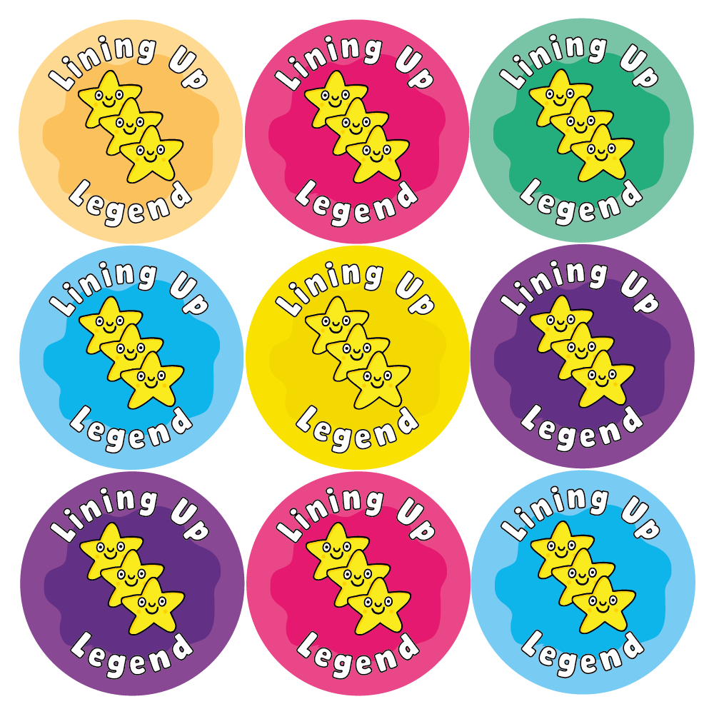 Lining Up Legend Star Reward Stickers — MyClassroom