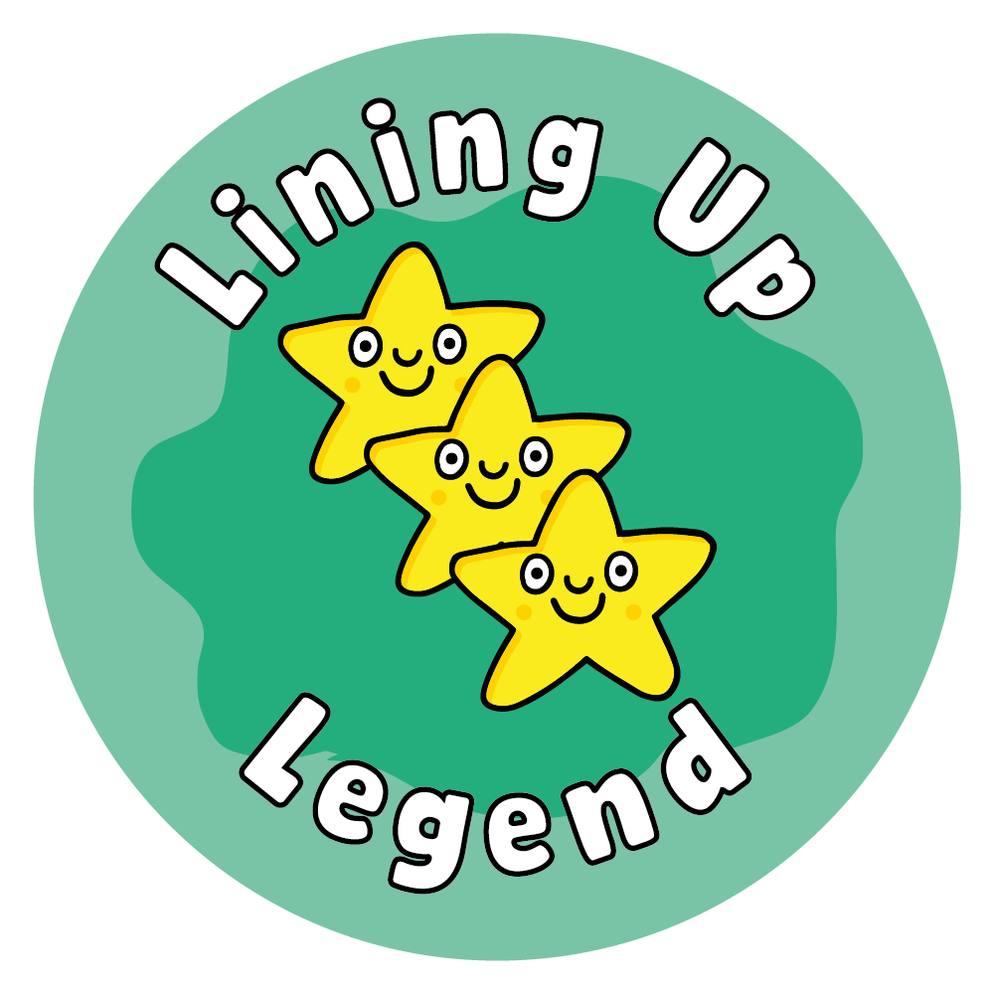 Lining Up Legend Star Reward Stickers — MyClassroom