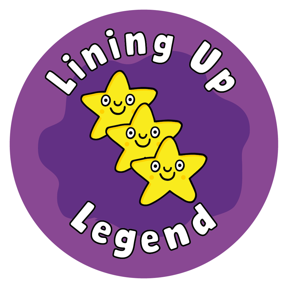 Lining Up Legend Star Reward Stickers — MyClassroom