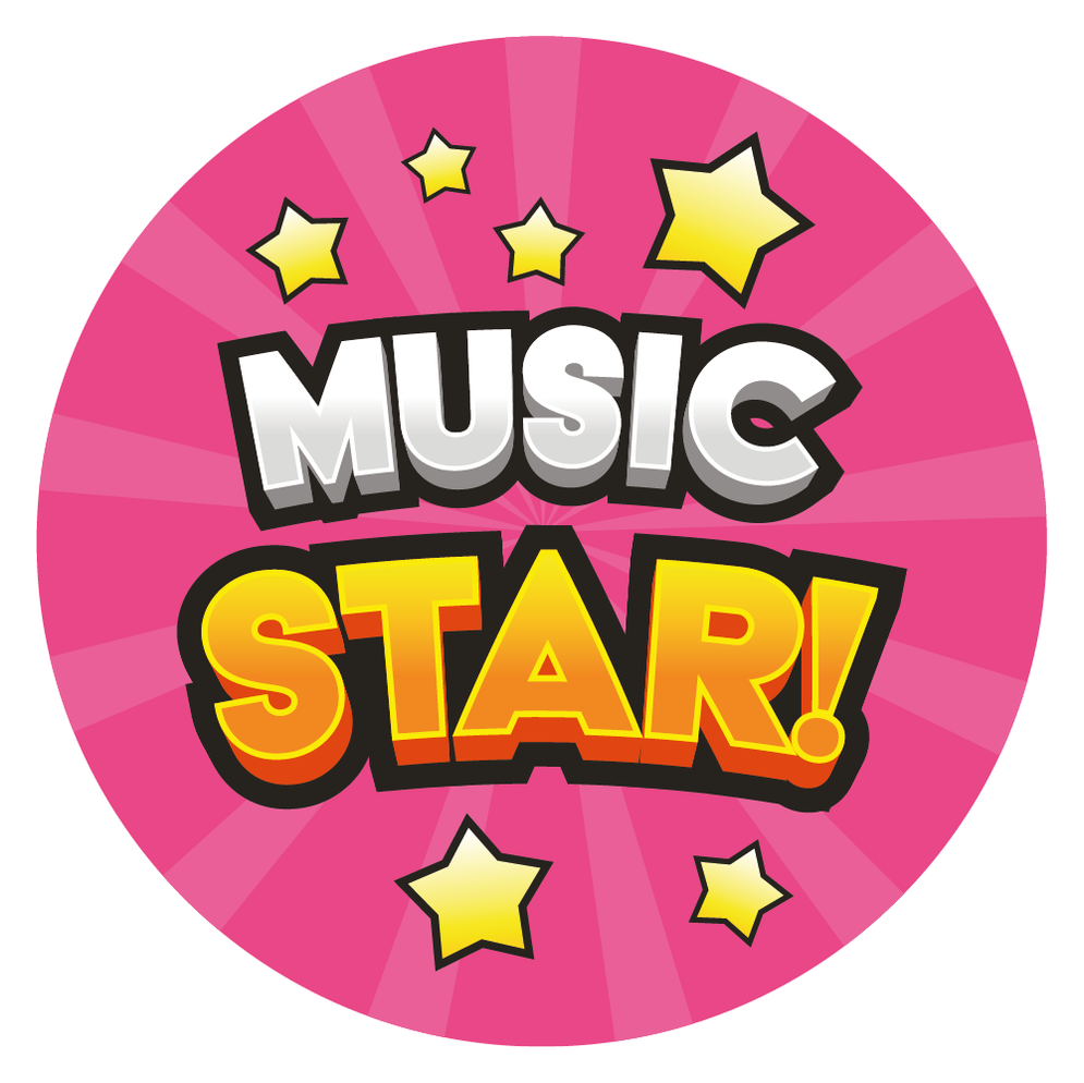 Music Star Reward Stickers — MyClassroom