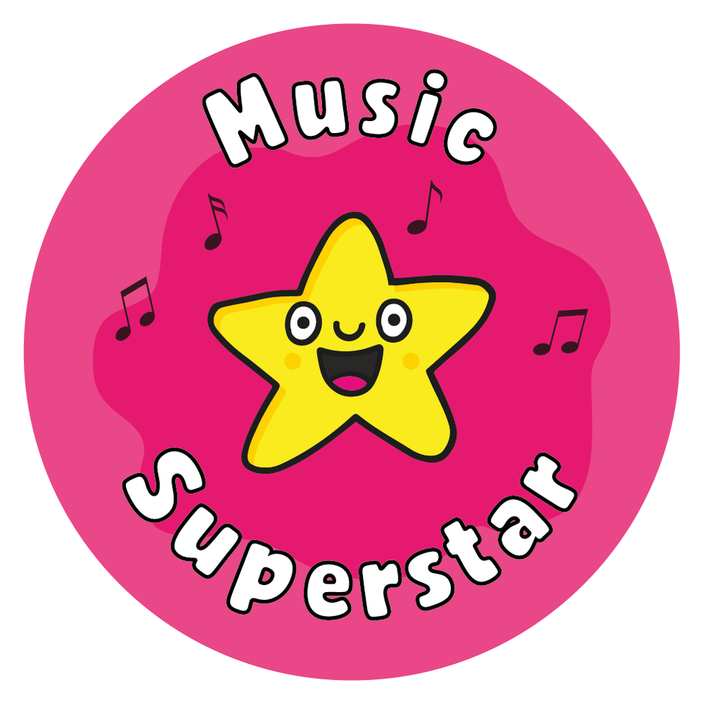 Music Superstar Reward Stickers — MyClassroom