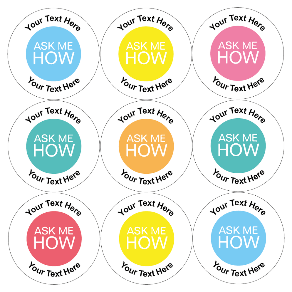 Personalised Ask Me How Reward Stickers — MyClassroom