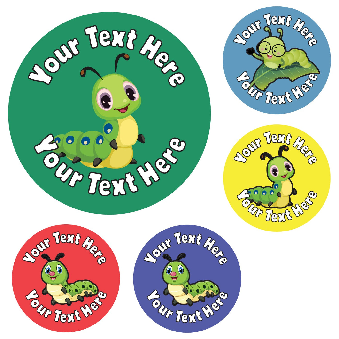 Personalised Caterpillar Reward Stickers — MyClassroom