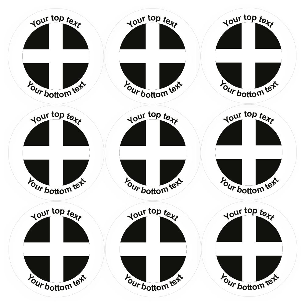 Personalised Flag Of Cornwall Reward Stickers — MyClassroom