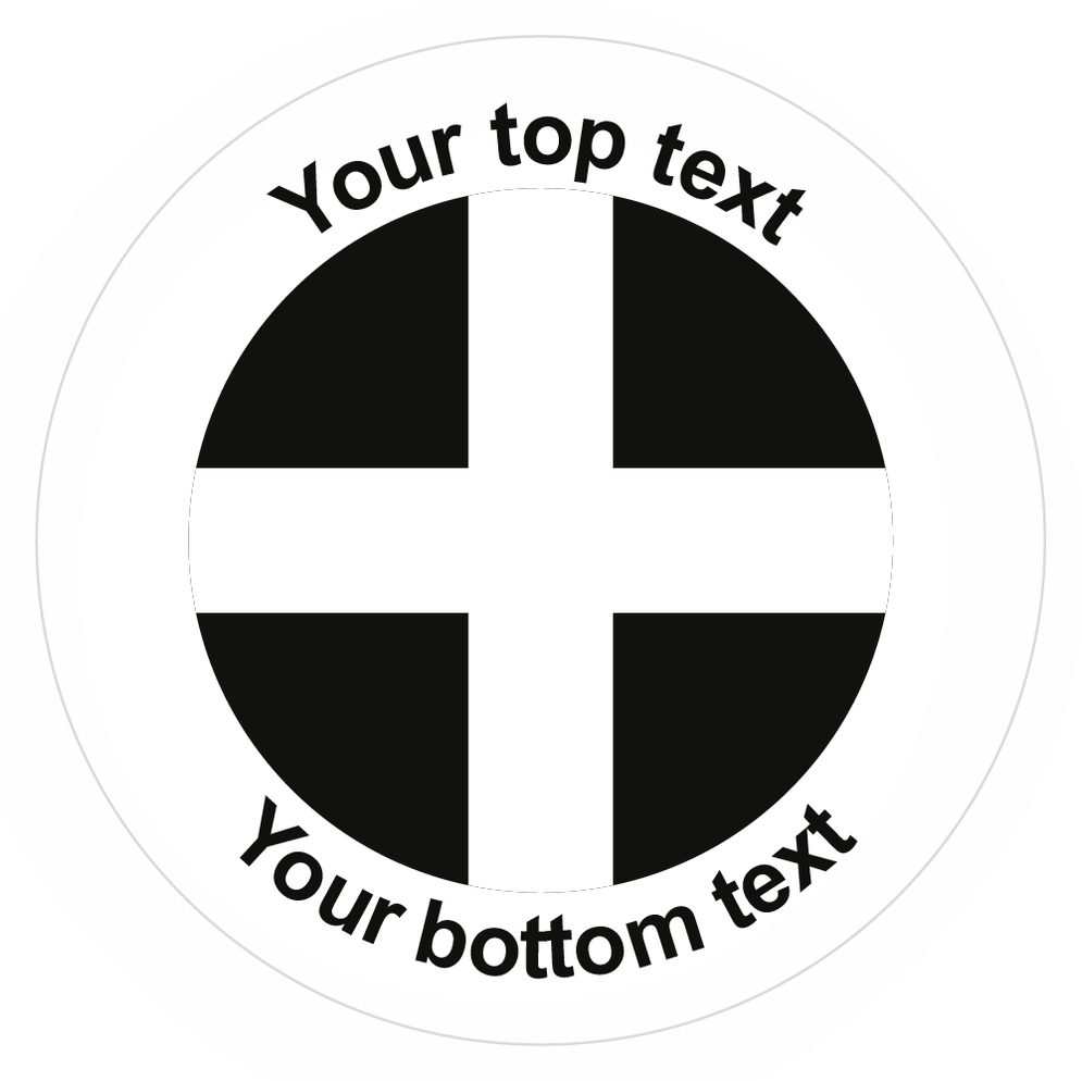 Personalised Flag Of Cornwall Reward Stickers — MyClassroom