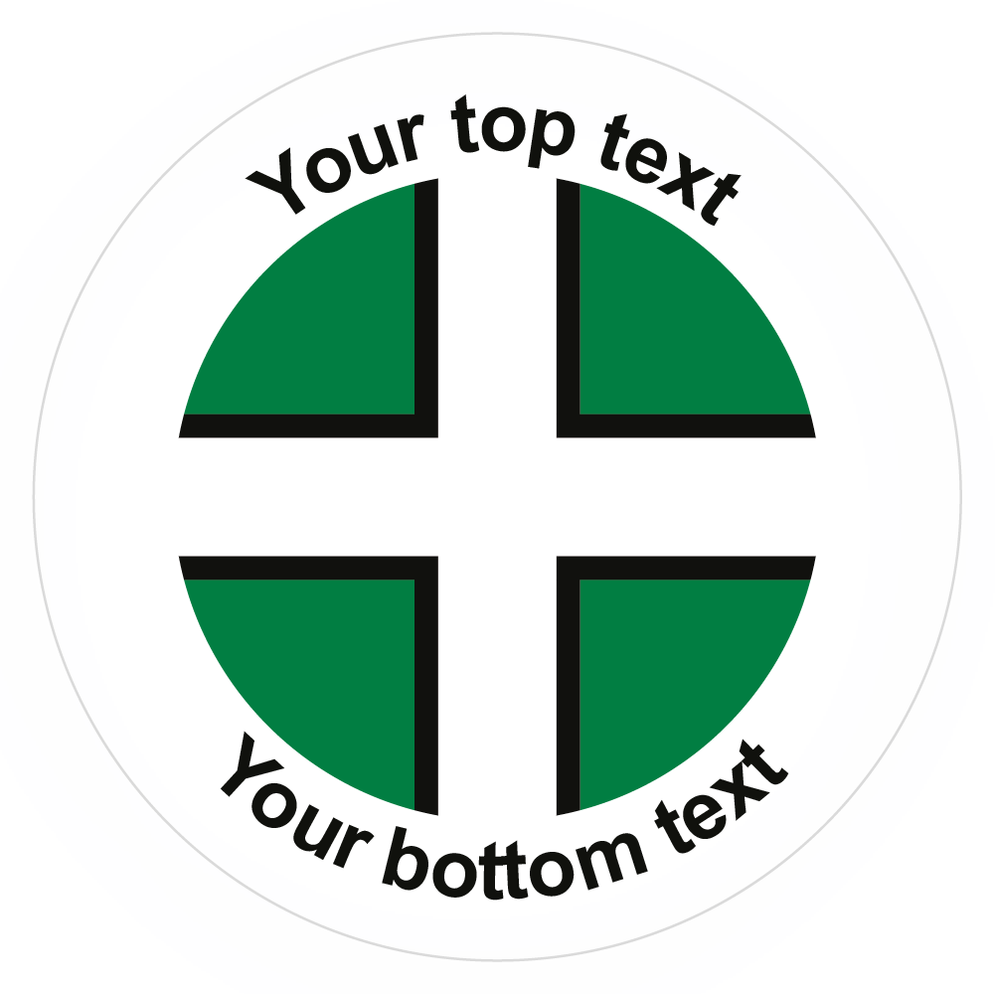 Personalised Flag Of Devon Reward Stickers — MyClassroom