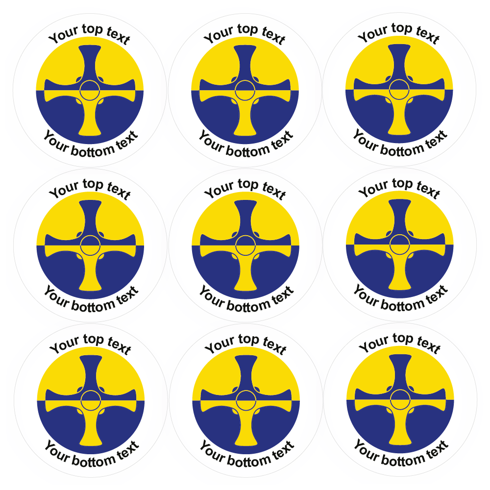 Personalised Flag Of Durham Reward Stickers — MyClassroom