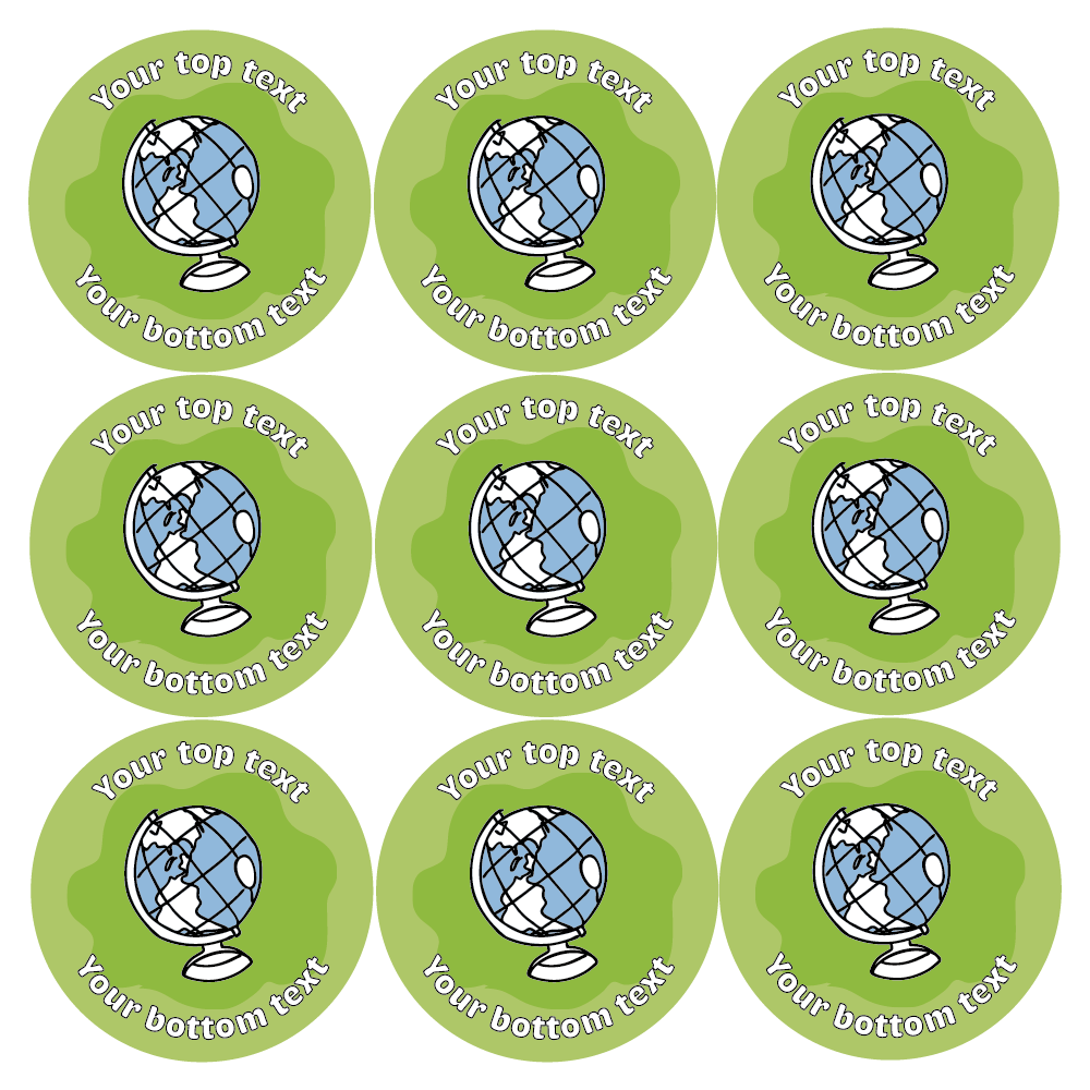 Personalised Geography Reward Stickers — MyClassroom
