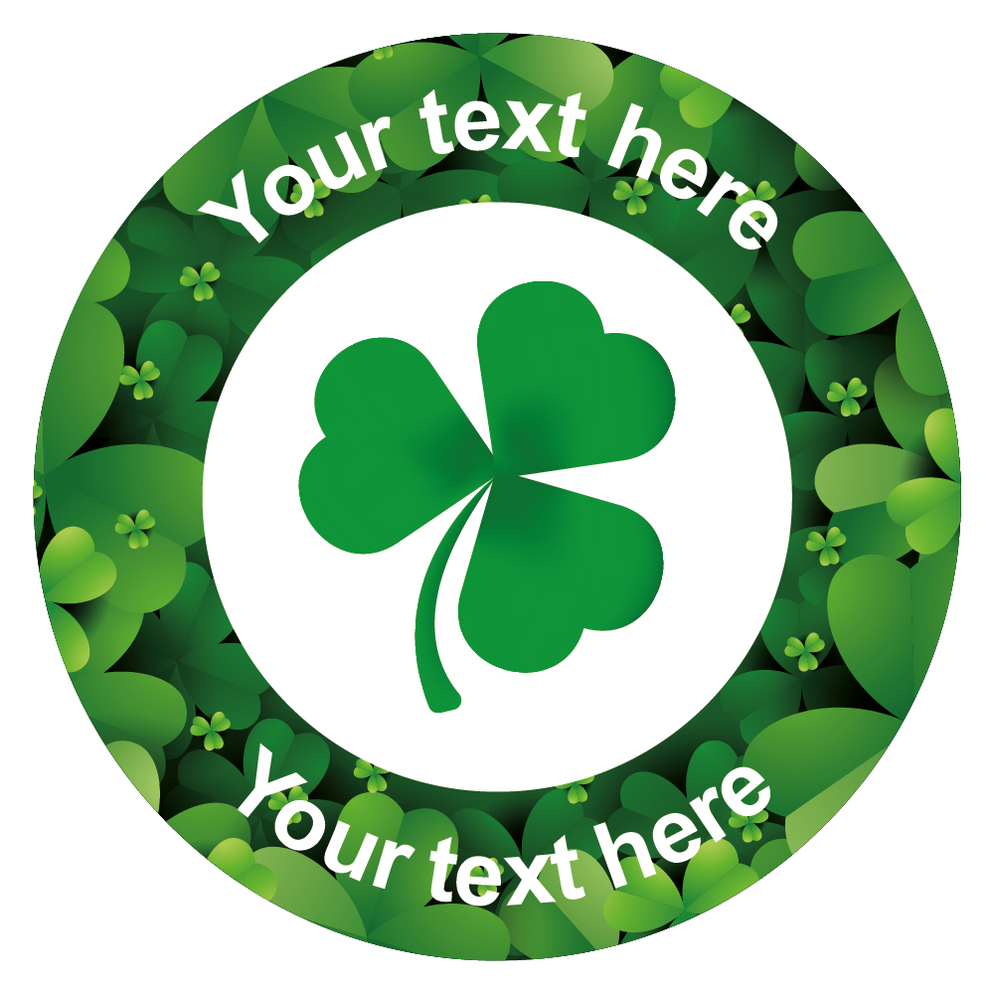 Personalised Irish Shamrock St Patricks Day Stickers — MyClassroom