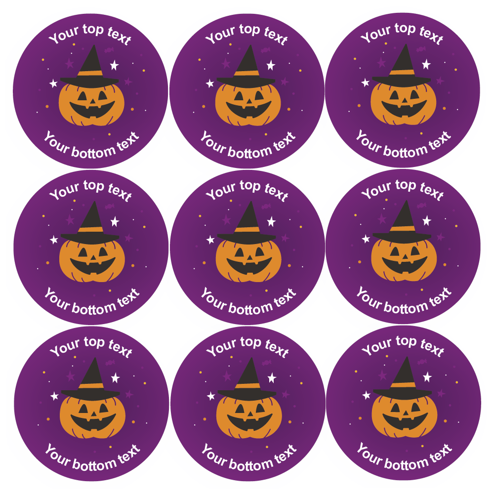 Personalised Smiling Pumpkin Halloween Reward Stickers — MyClassroom