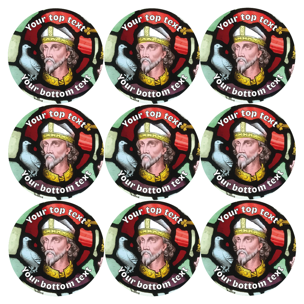 Personalised St David's Day Stickers — MyClassroom