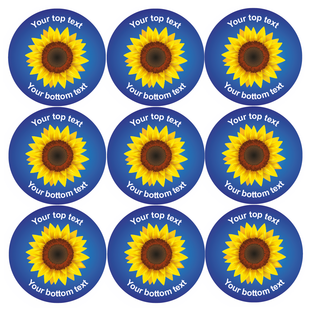 Personalised Sunflower Reward Stickers — MyClassroom