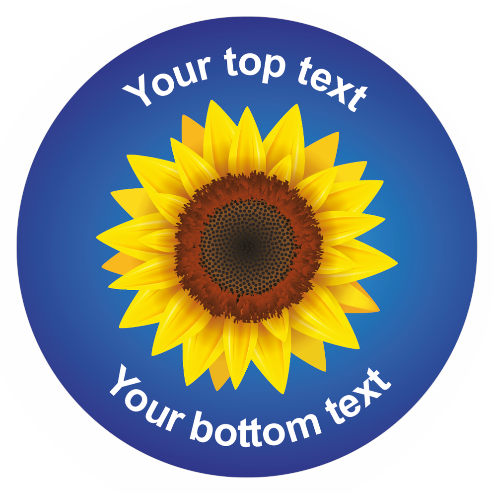 Personalised Sunflower Reward Stickers — MyClassroom