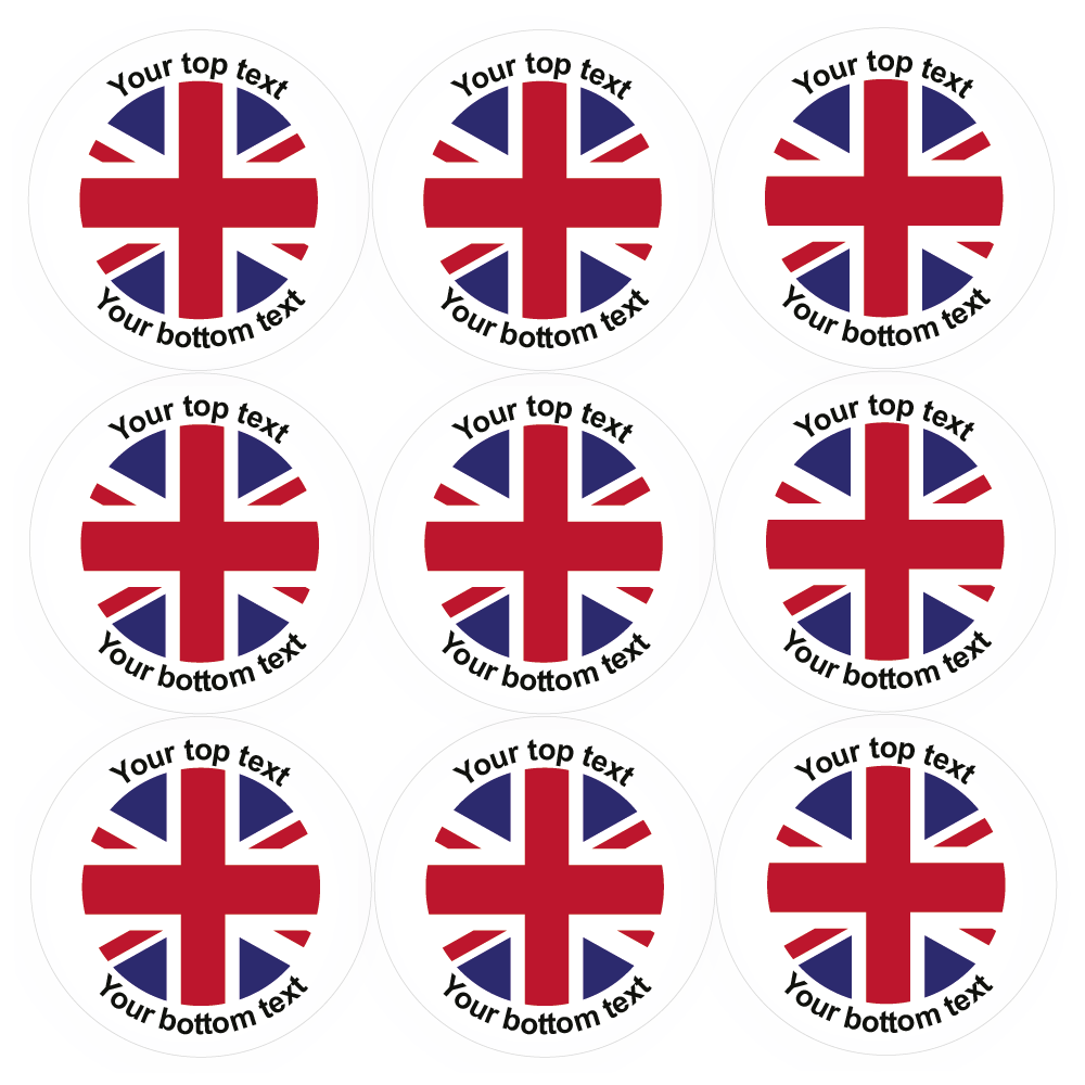 Personalised Union Jack Reward Stickers — MyClassroom