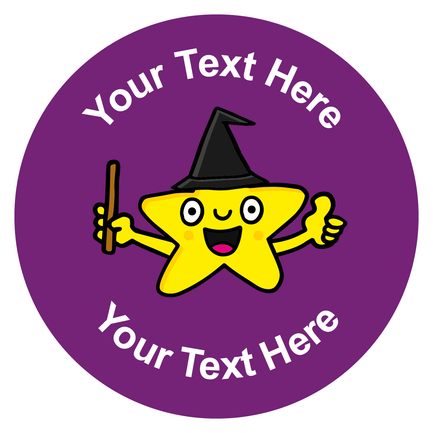 Personalised Witch / Wizard Star Reward Stickers — MyClassroom