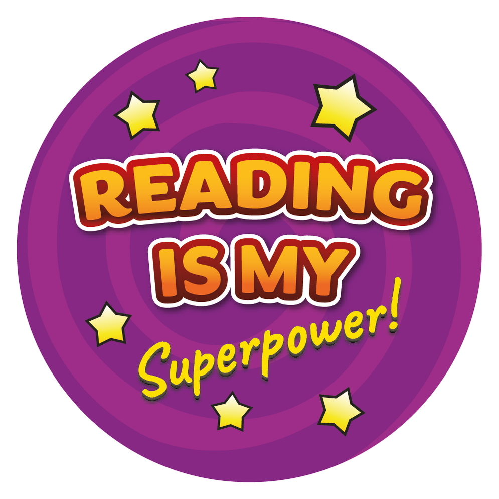 Reading is my Superpower Reward Stickers — MyClassroom