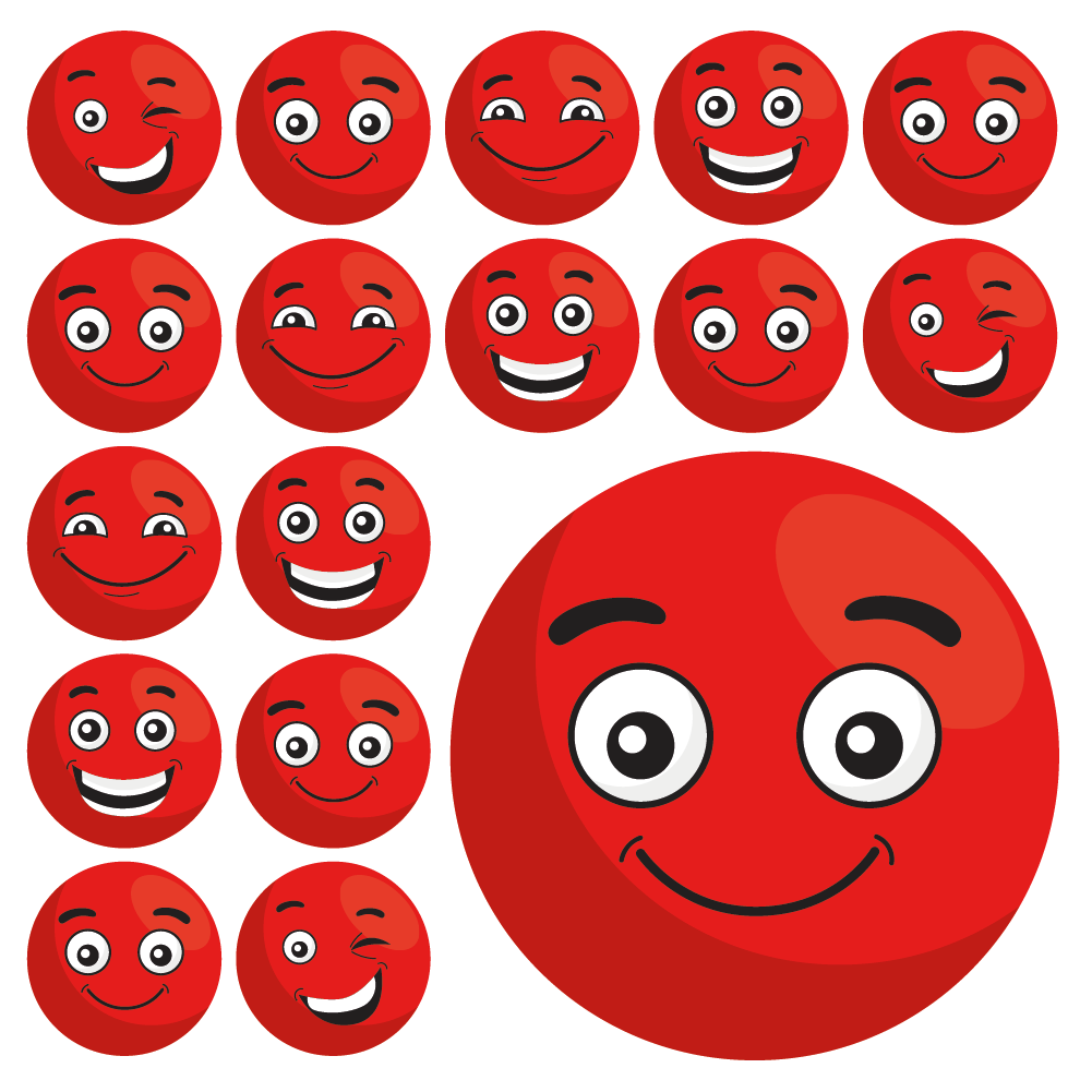 Mini Red Clown Nose Reward Stickers 10mm — MyClassroom