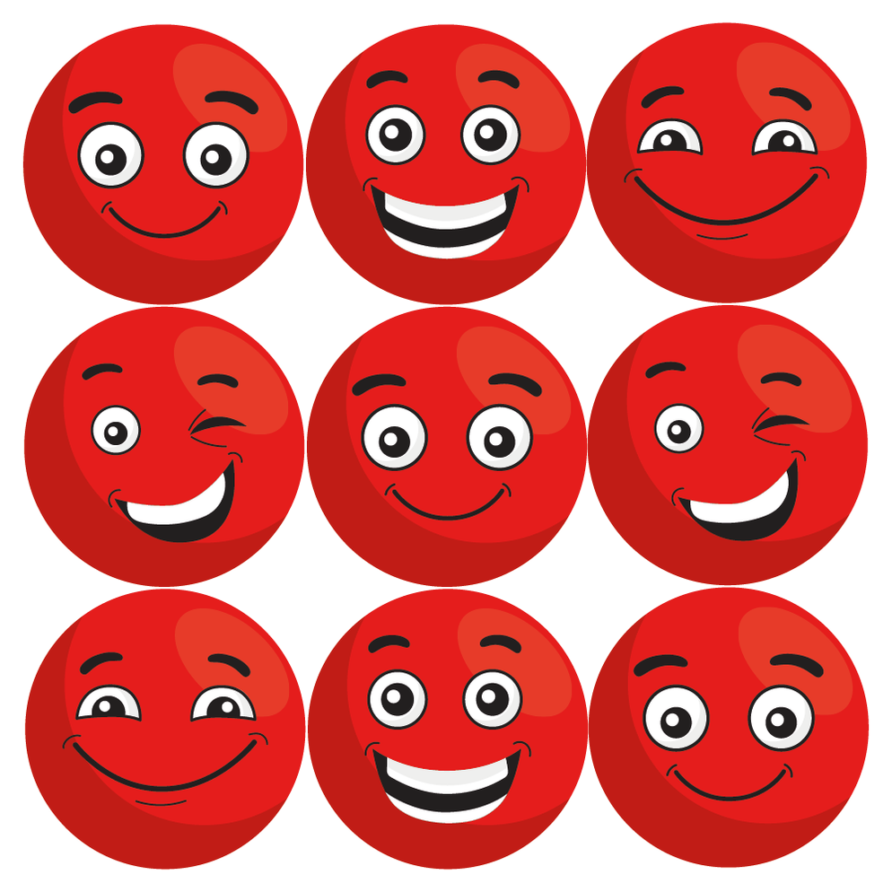 Red Clown Nose Reward Stickers — MyClassroom