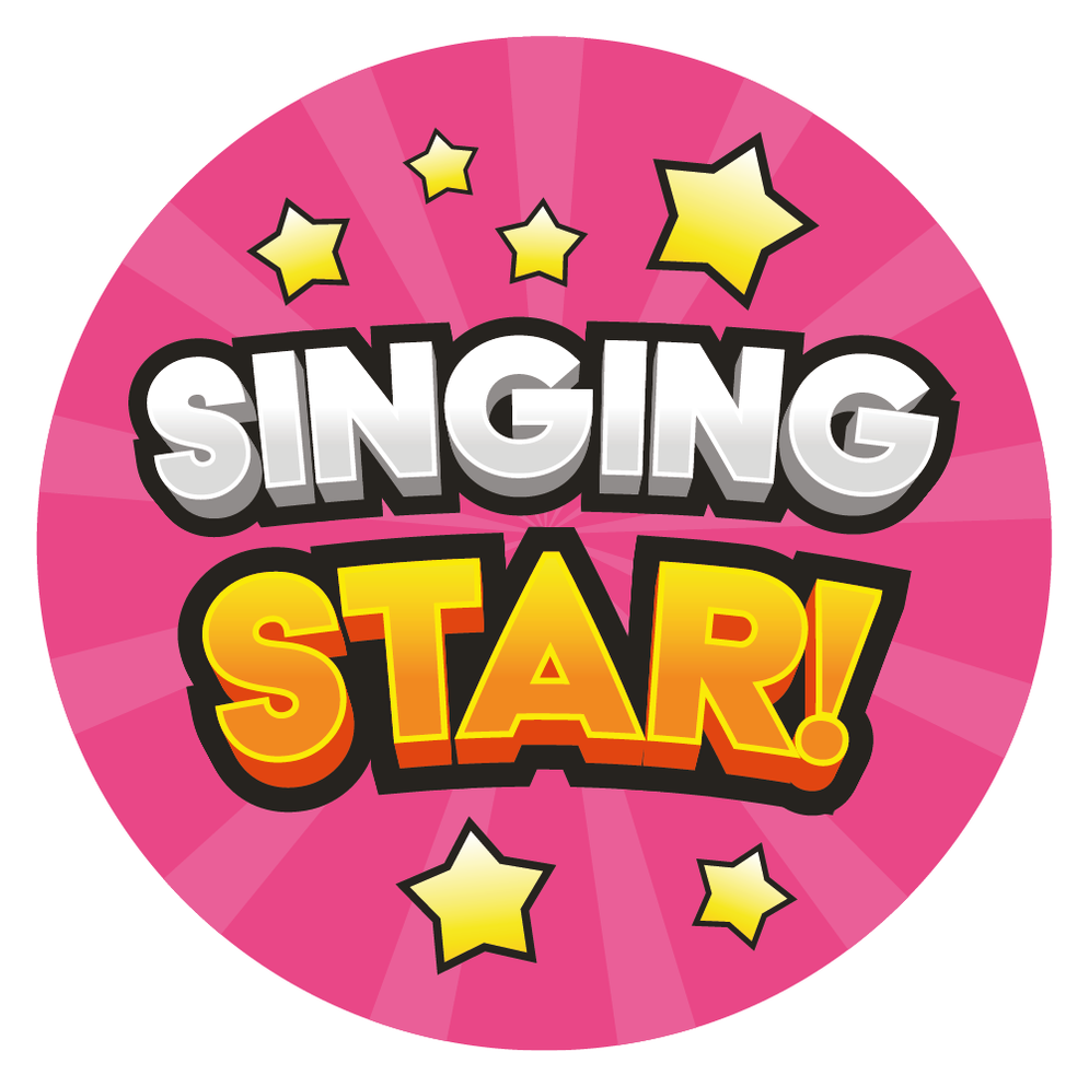 Singing Star Reward Stickers — MyClassroom