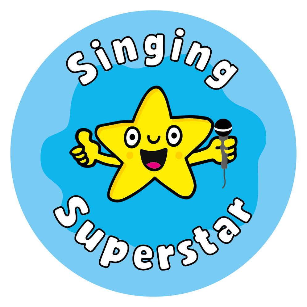 Singing Superstar Reward Stickers — MyClassroom