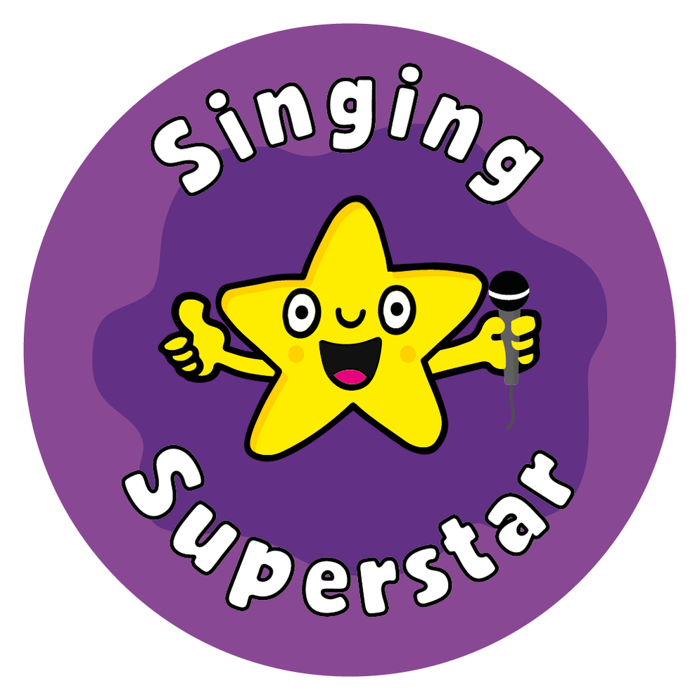 Singing Superstar Reward Stickers — MyClassroom