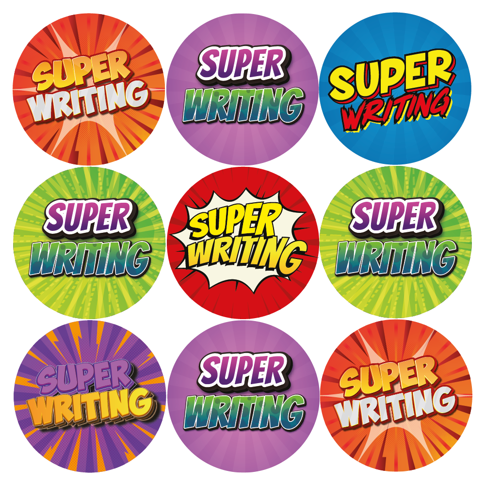 Super Writing Reward Stickers — MyClassroom