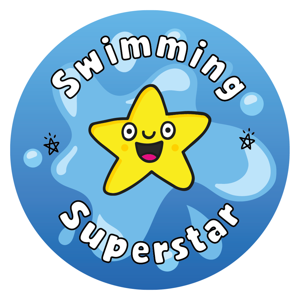Swimming Superstar Reward Stickers — MyClassroom